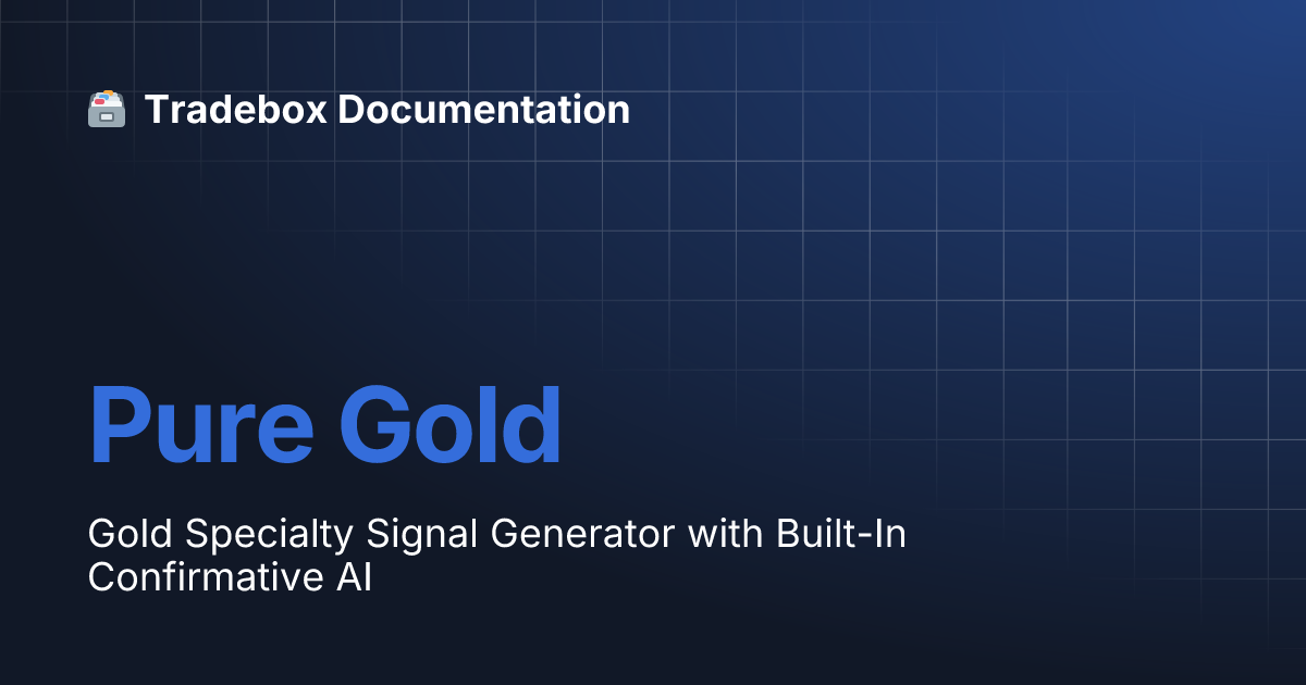 Pure Gold Tradebox Documentation